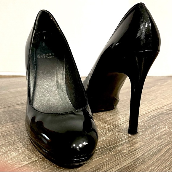 Stuart Weitzman | Shoes | Stuart Weitzman Black Platswoon Patent ...